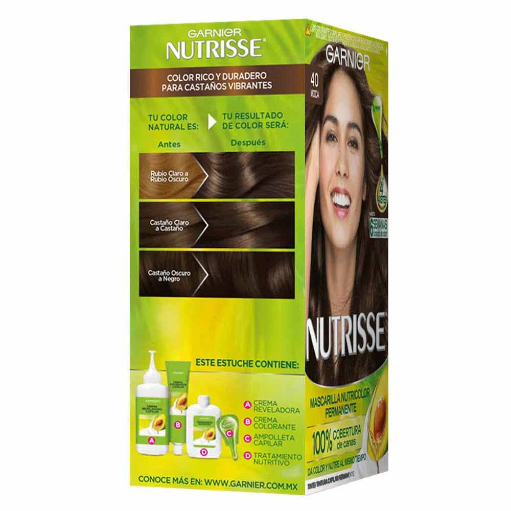 Tinte de cabello Nutrisse Color Moca 40 cubre canas | Garnier México