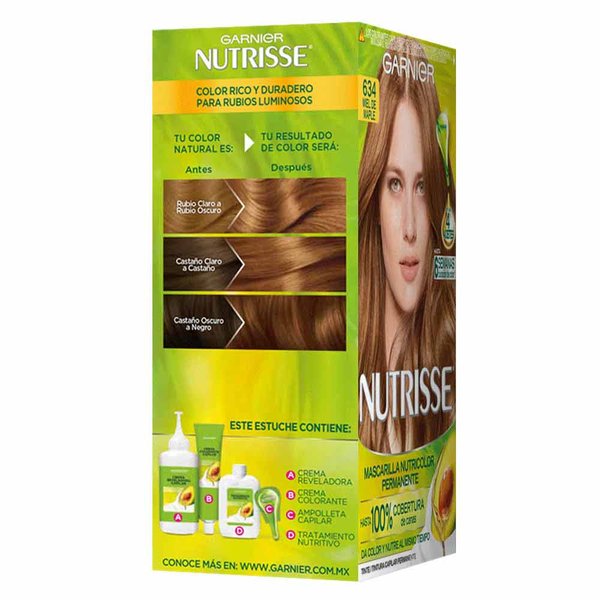Gama Nutrisse Regular 634 Tono Miel De Maple | Garnier