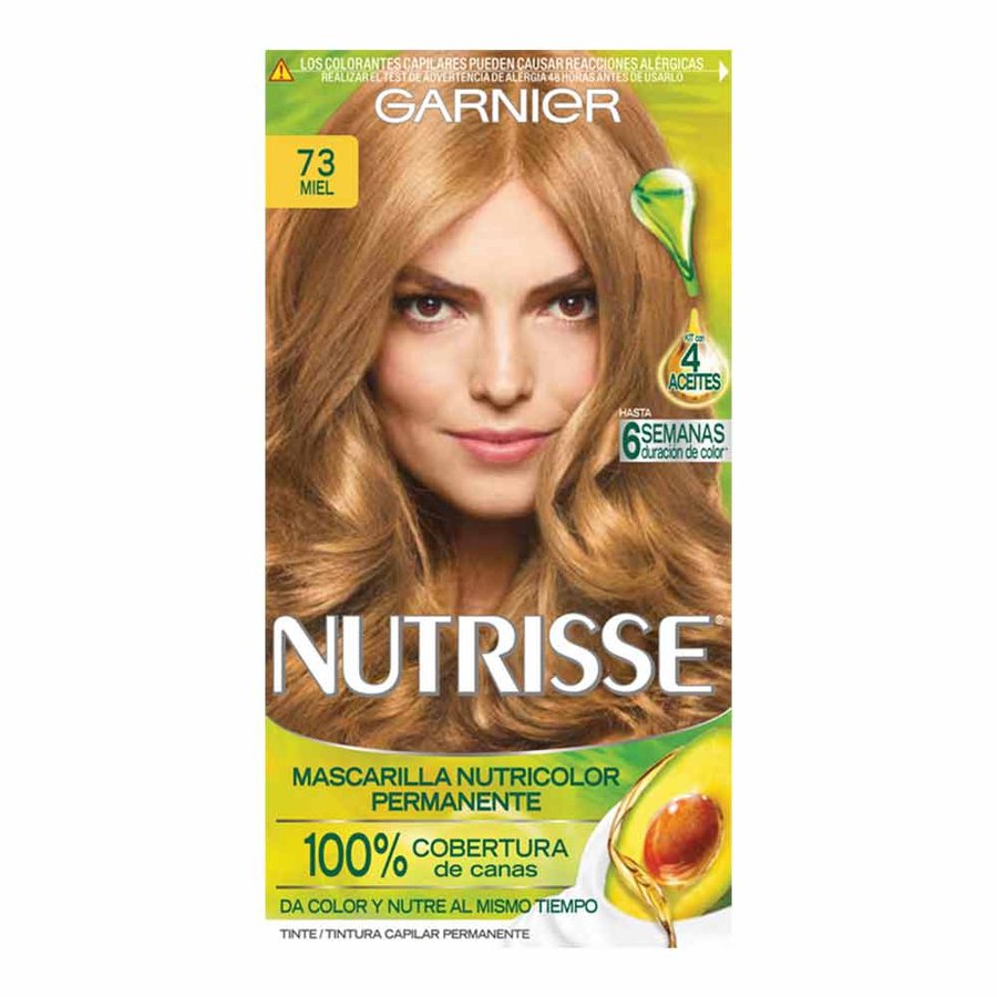 Tinte de cabello Nutrisse Color Miel 73 cubre canas | Garnier México