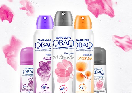 Desodorantes y antitranspirante para mujer- Gama Obao | Garnier México