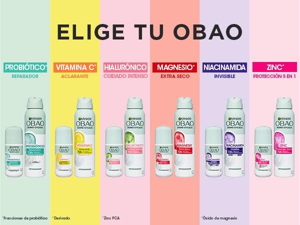 Desodorantes Obao Dermoeficacia | Nueva Gama | Garnier México