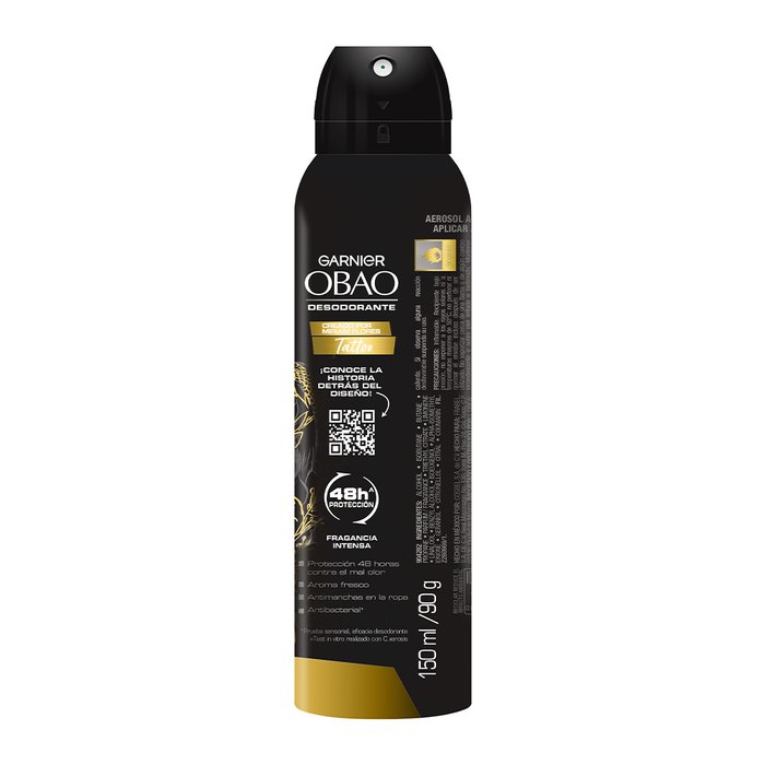 Desodorante en spray Intense Rebel Obao Men Tattoo | Garnier
