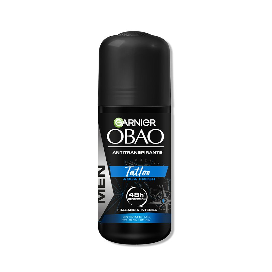 Antitranspirante en roll on Aqua Fresh | Obao Men Tattoo de Garnier