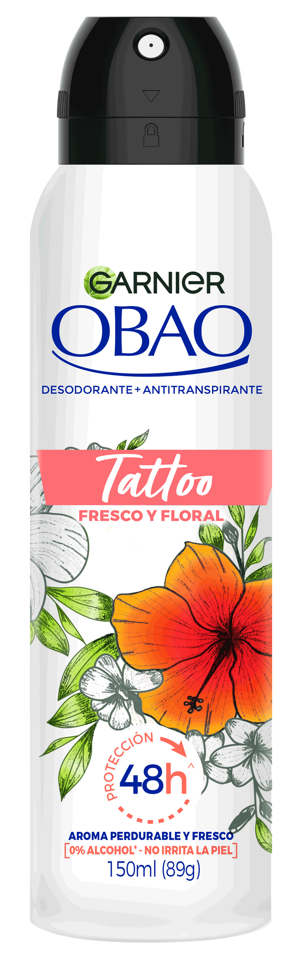 Desodorante en Spray Fresco floral | Obao Women Tattoo de Garnier