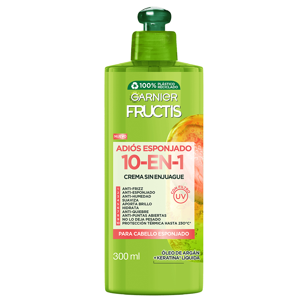 Crema para cabello 10 en 1 Fructis Adiós Esponjado | Garnier
