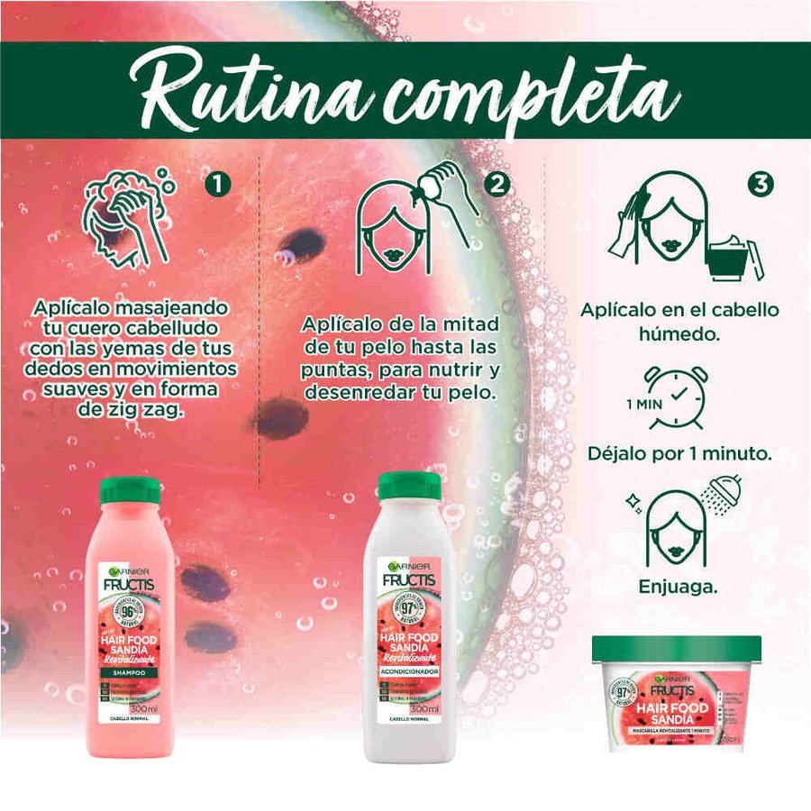 Fructis Mascarilla de Sandía Hair Food | Garnier México