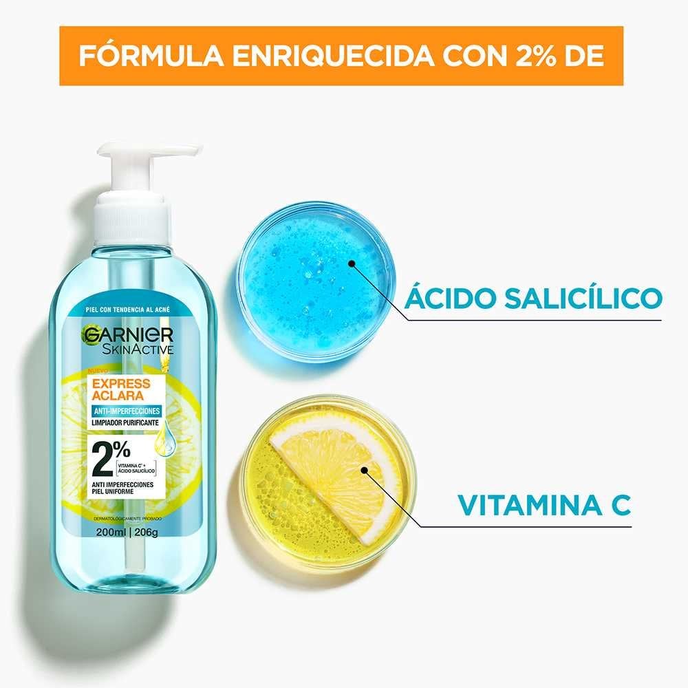 Express Aclara Gel Limpiador Anti Imperfecciones | Garnier México