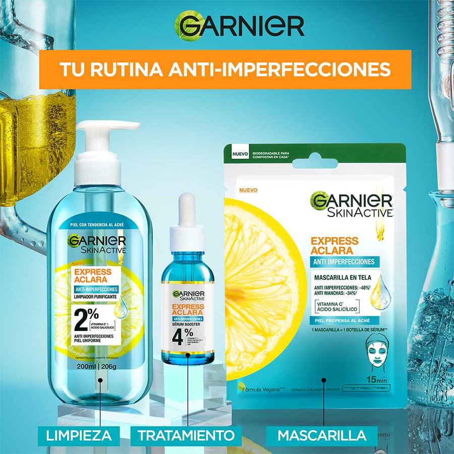 Express Aclara Gel Limpiador Anti Imperfecciones Garnier México