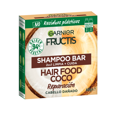 Hair Food Shampoo en Barra Coco - Línea Fructis | Garnier México