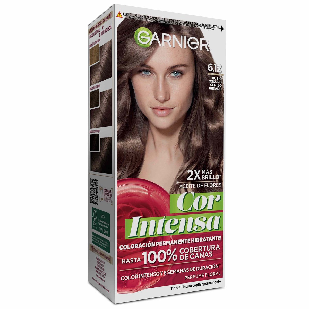 Garnier Nutrisse Cor Intensa Tono 6.12 | Coloración para cabello