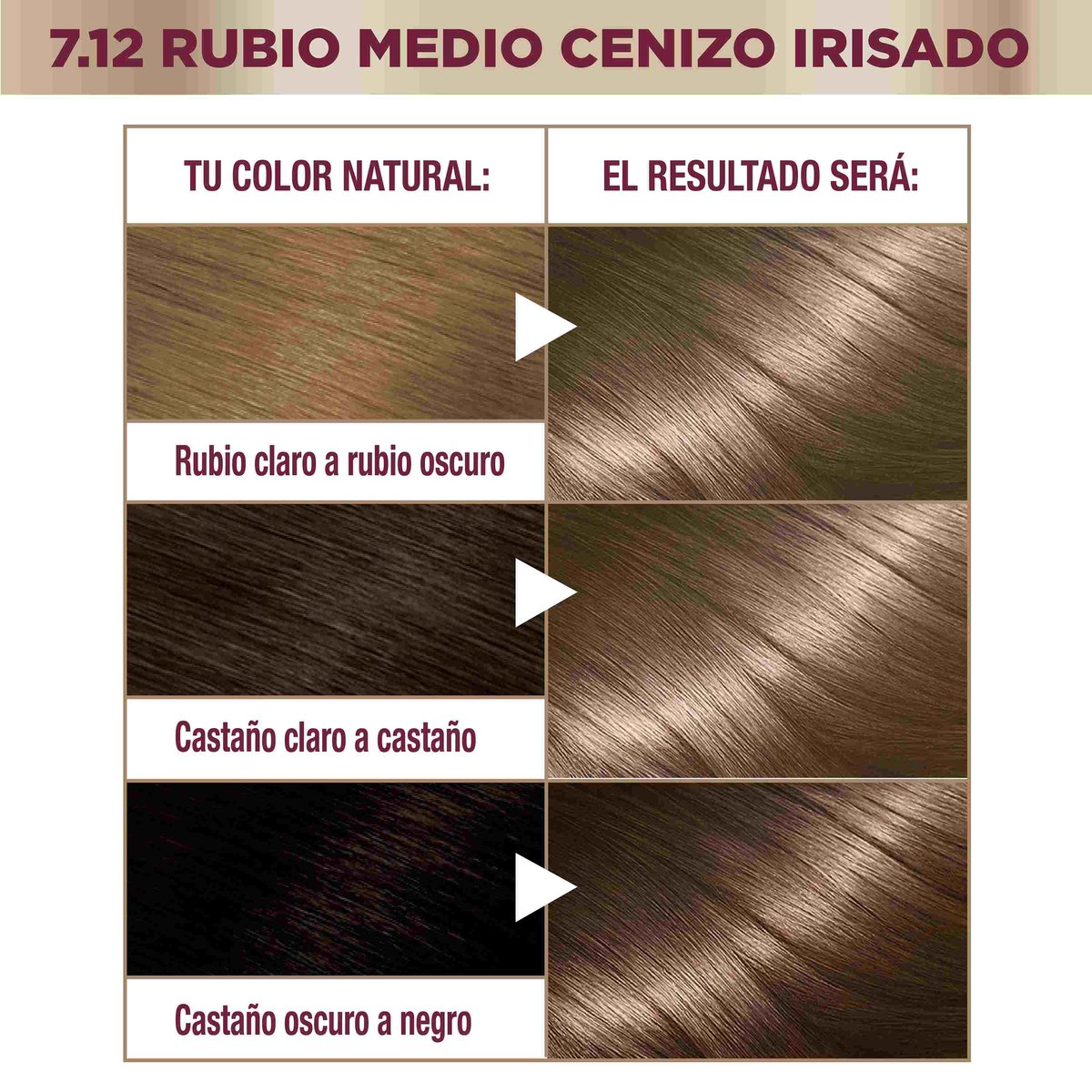 Garnier Nutrisse Cor Intensa Tono 7.12 | Coloración para cabello