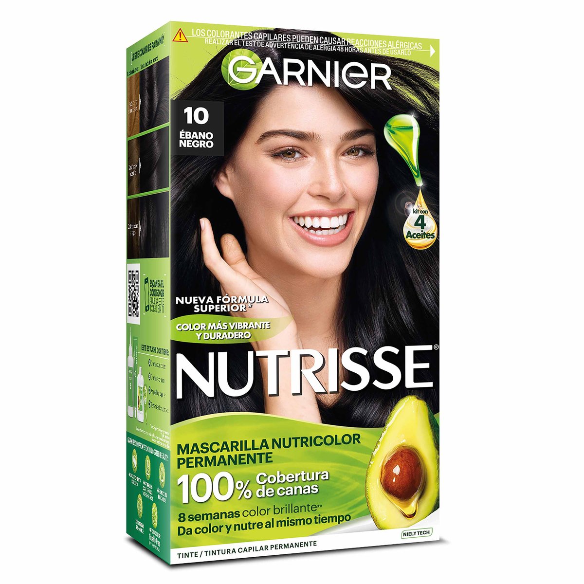 Tinte para cabello Negro Ébano | Nutrisse de Garnier México