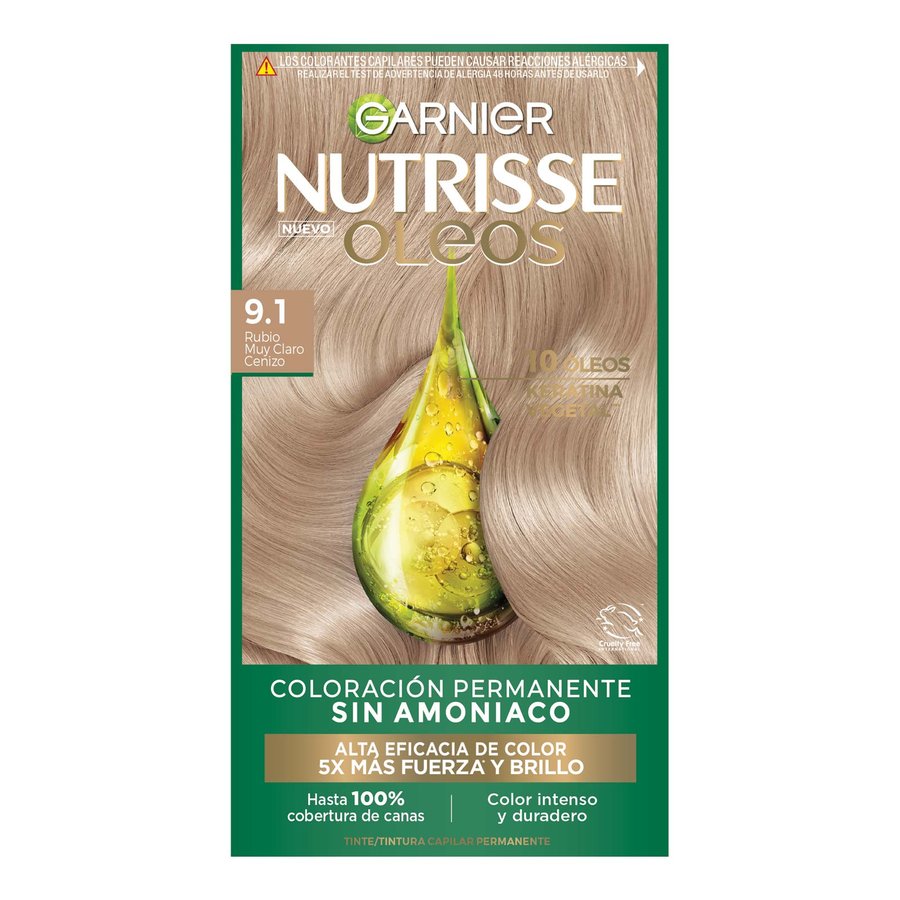 Tono 91 rubio cenizo | Nutrisse Oleos | Garnier México