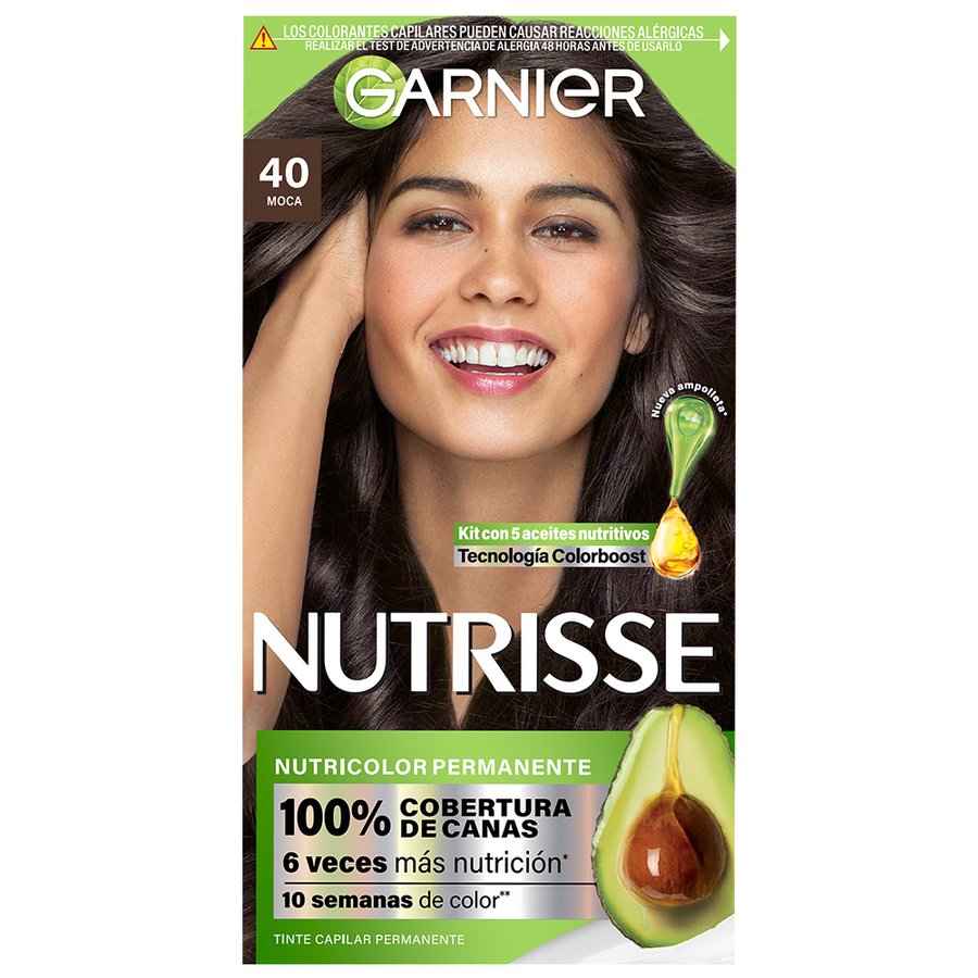 Tinte de cabello Nutrisse Color Moca 40 cubre canas | Garnier México