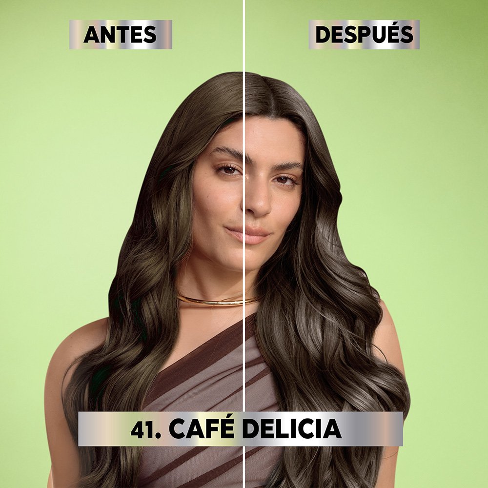 Tinte de cabello Nutrise Color Café delicia tono 41 cubre canas ...