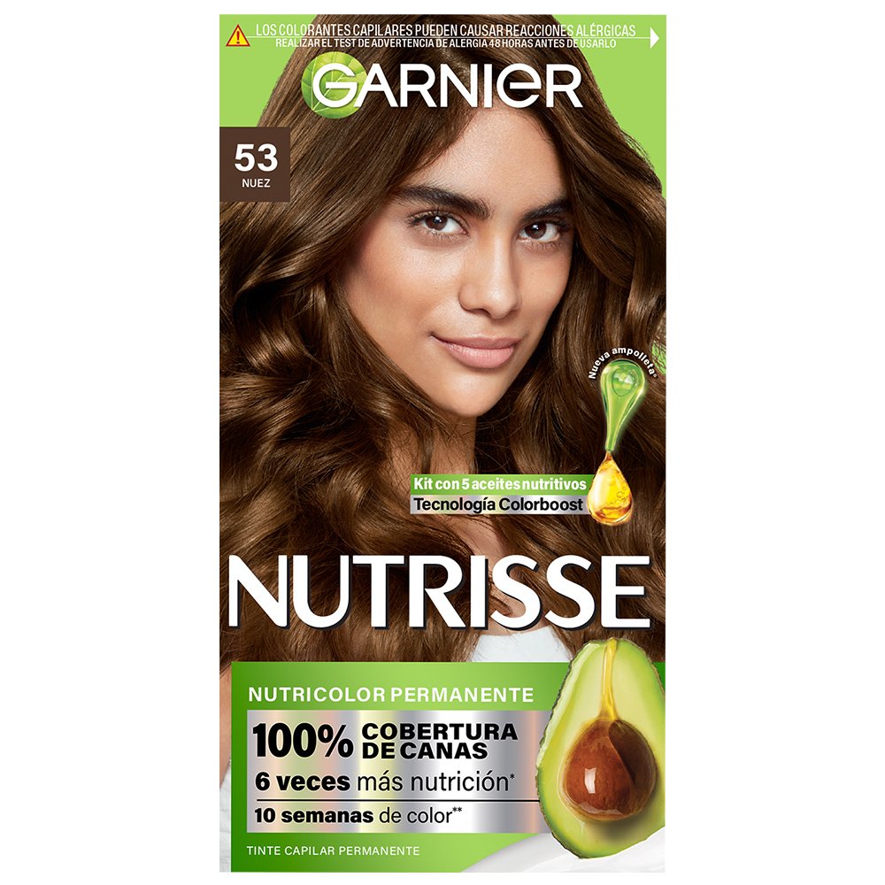Tintes de cabello Nutrisse Color Nuez 53 cubre canas | Garnier México