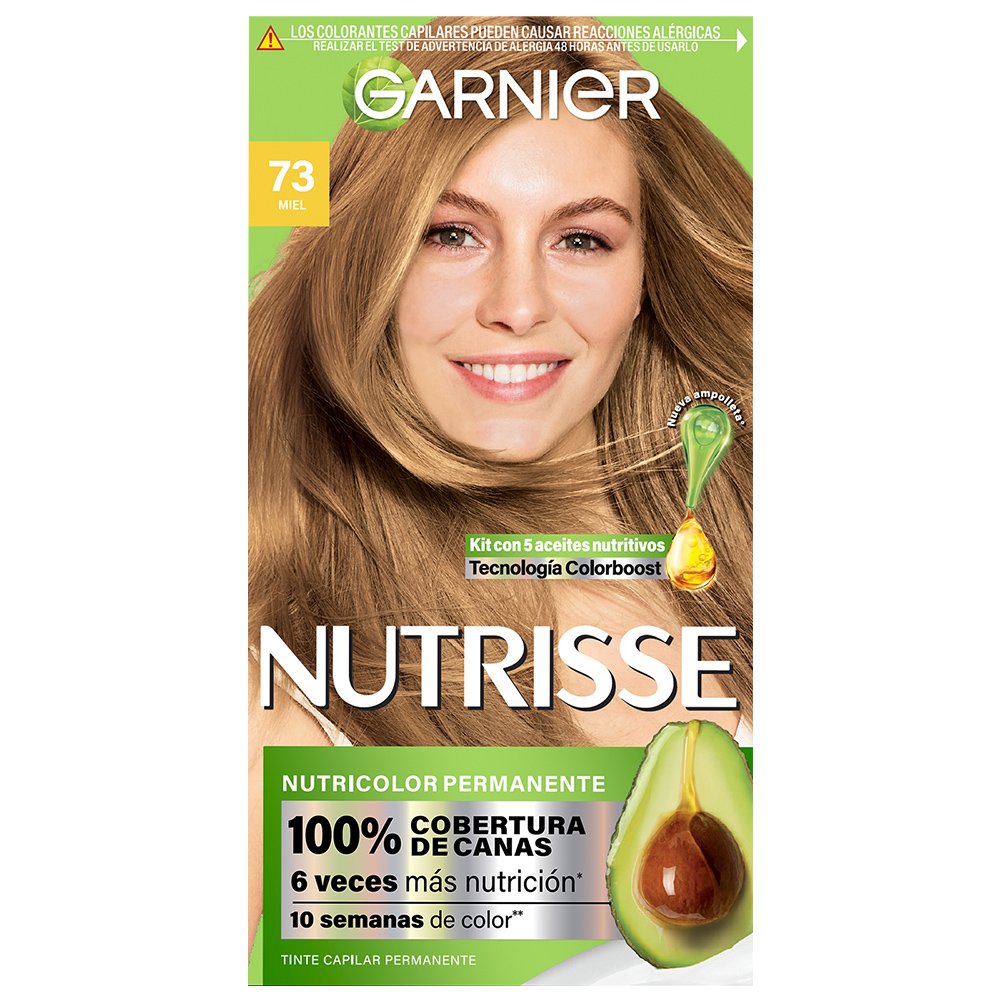 Tinte de cabello Nutrisse Color Miel 73 cubre canas | Garnier México