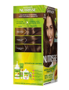 Tinte para cabello 50 Castaña Nutrisse Regular | Garnier México